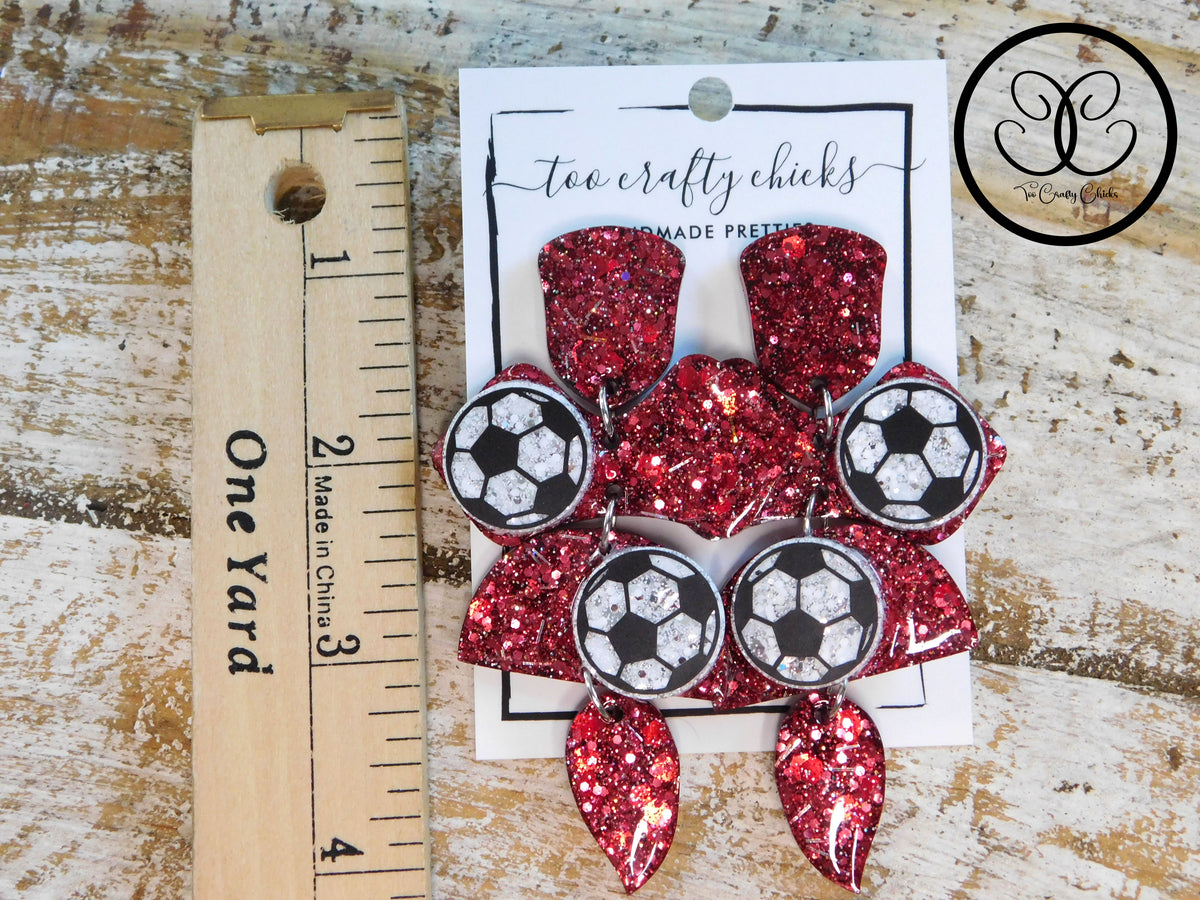 Custom Soccer 4 Tier Dangles [pre order] – Too Crafty Chicks